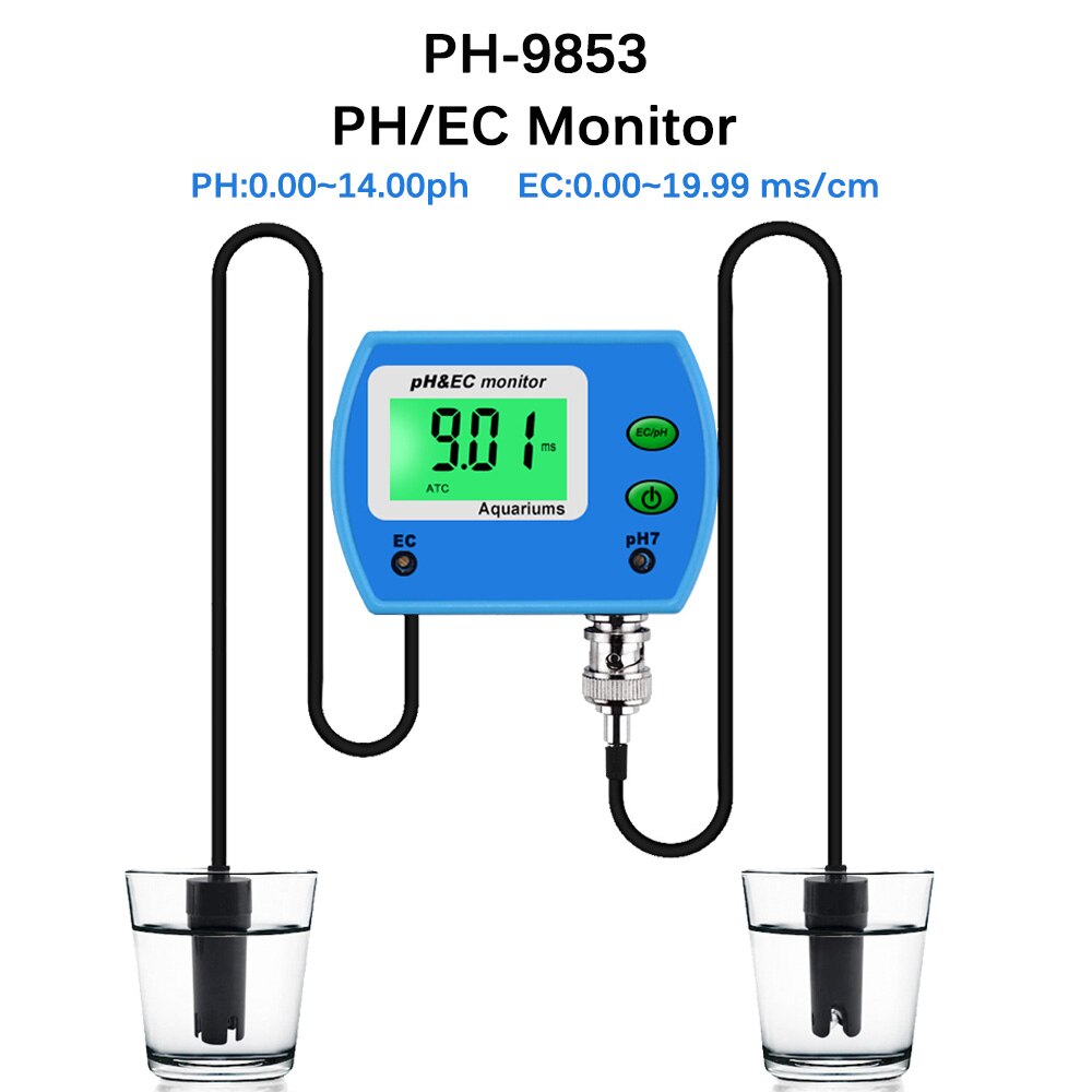 2 in 1 PH/EC Meter PH Tester Multi-Parameter Water... – Grandado