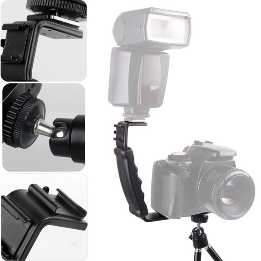 L-Shape Bracket Holder for Flash Light Camera Mini... – Vicedeal