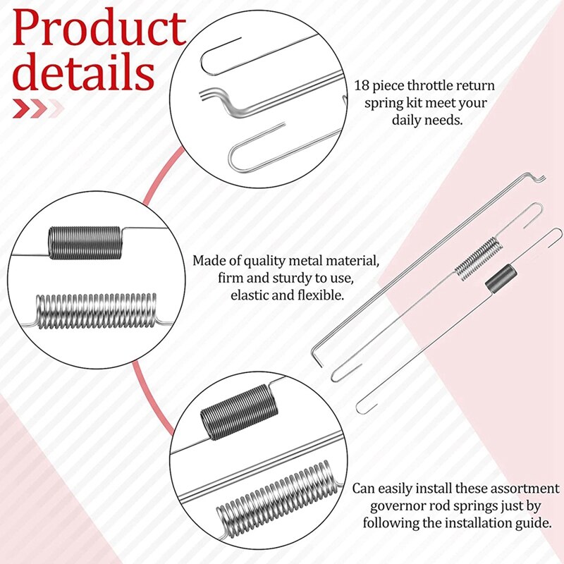 Throttle Return Spring Kit Governor Connecting Rod... – Grandado