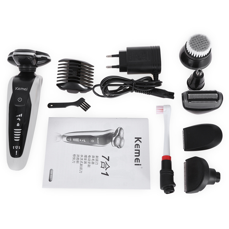 Kemei Elektrisch Scheerapparaat Oplaadbare Scheren... – Grandado