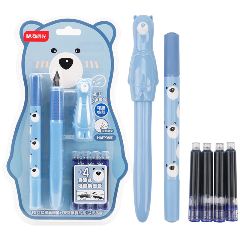 Andstal Cute Erasable Fountain Pen Set M&G Ink Pen... – Grandado