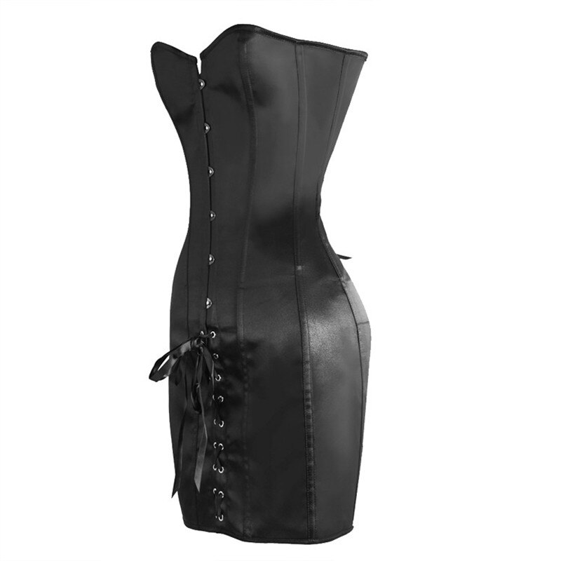 Gothic Womens Sexy Corset Dress Simple Long Torso ... – Grandado