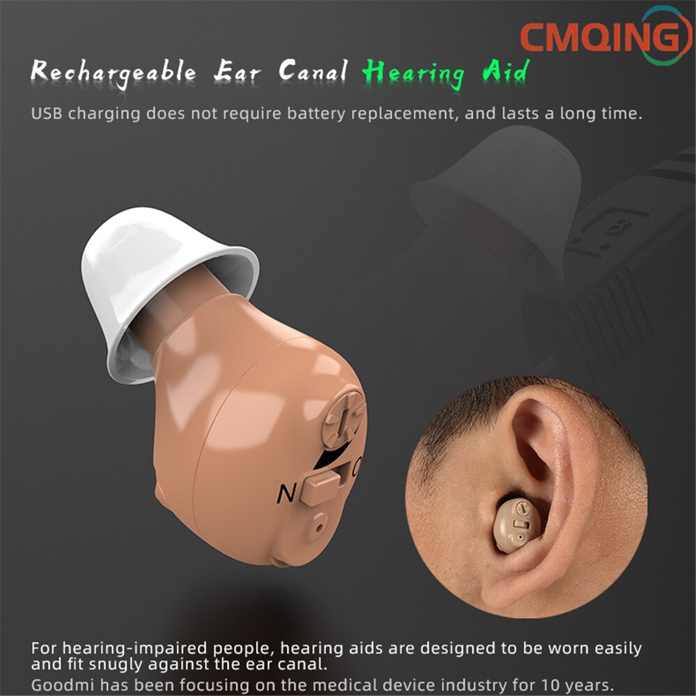CIC Mini Rechargeable Audifonos Hearing Aid Invisi... – Grandado