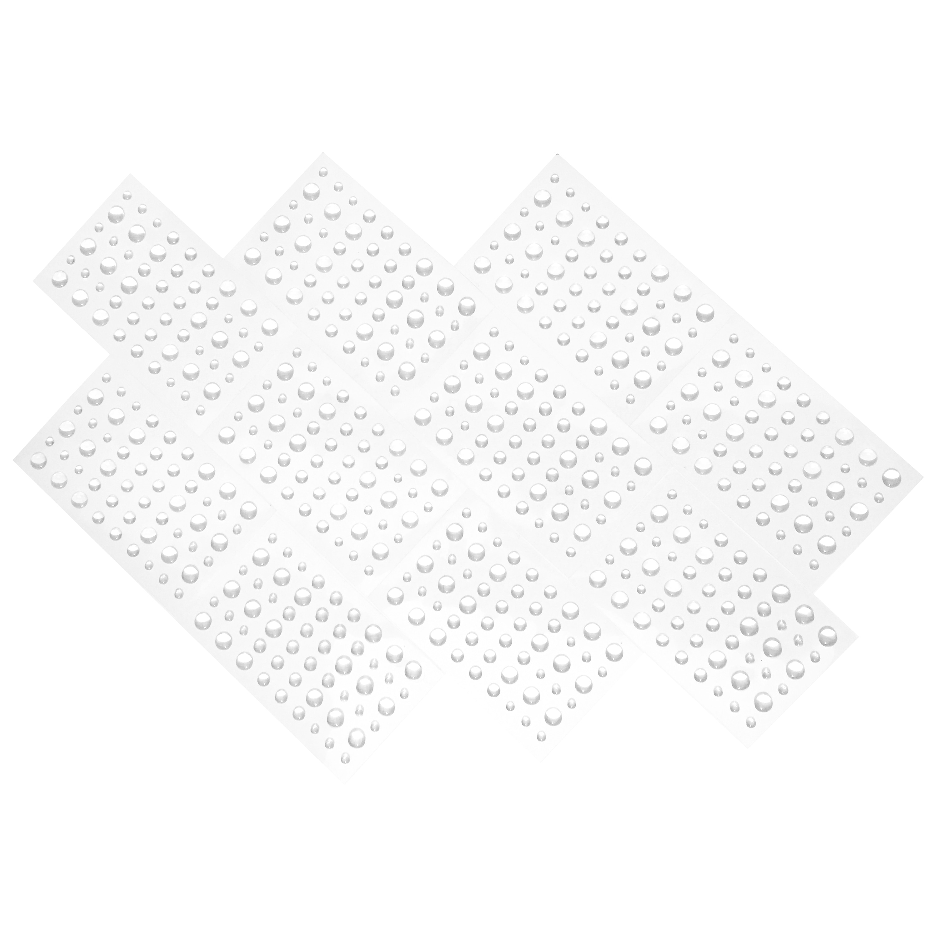 (Pack of 10) water crystal clear enamel dots stick... – Grandado