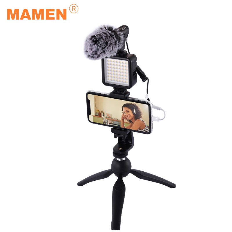 MAMEN 07Pro Vlog Kits LED Video Light With Recordi... – Grandado