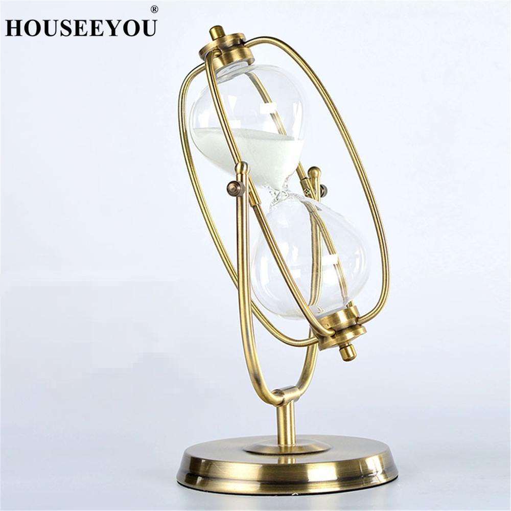24/32cm Rotating Hourglass Decoration Metal Spinni... – Vicedeal