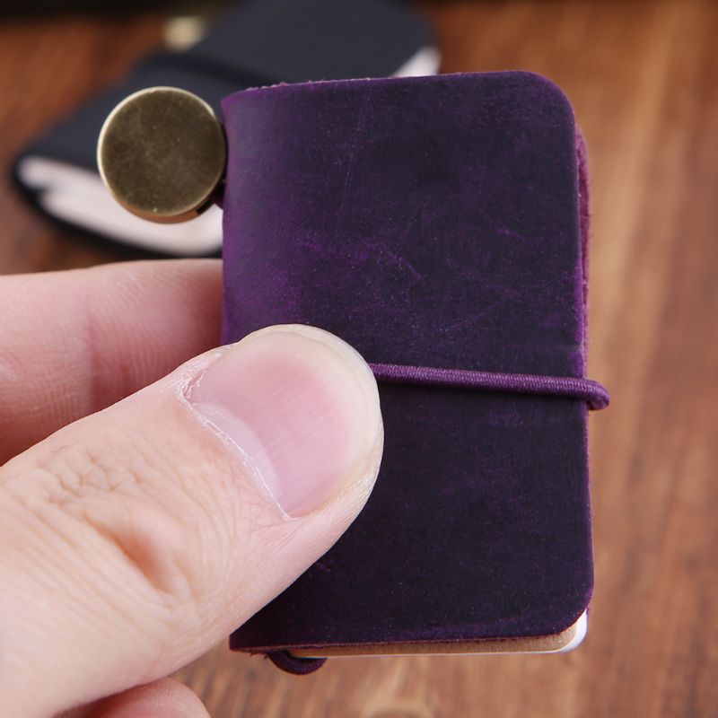 Portable Leather Travel Book Mini Journal Booklet ... – Grandado