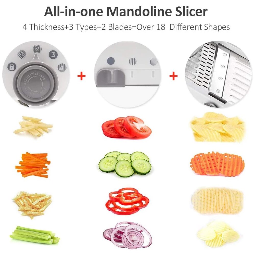 Vegetable Kitchen Tool Mandoline Slicer Manual Veg... – Grandado