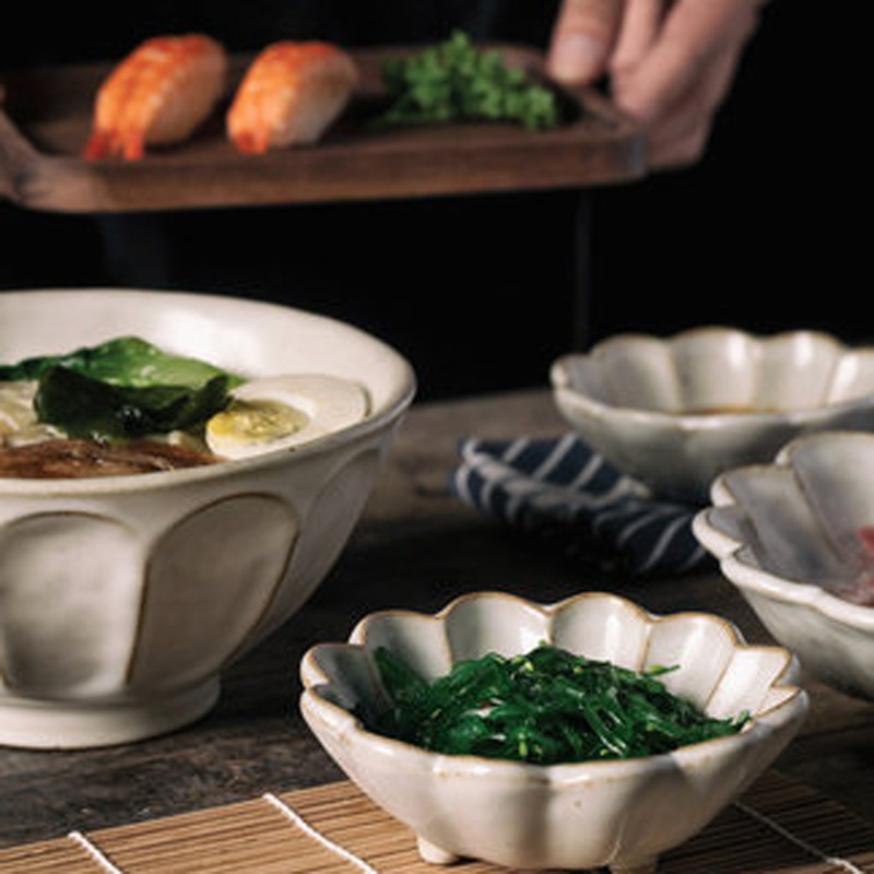 Japanese retro Japanese style petal pattern bowls ... – Grandado