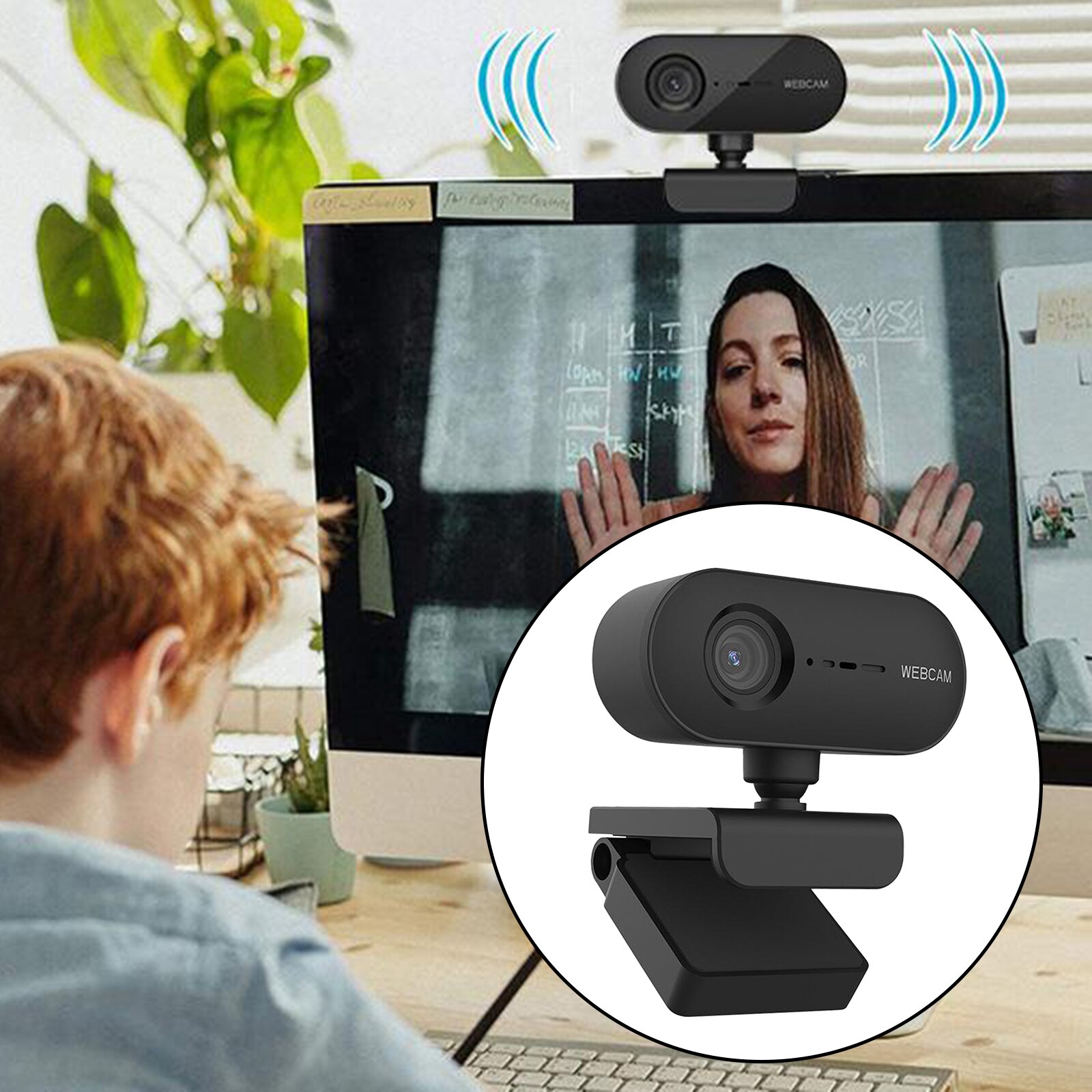 Full HD Webcam Mini Computer PC WebCamera with Mic... – Grandado