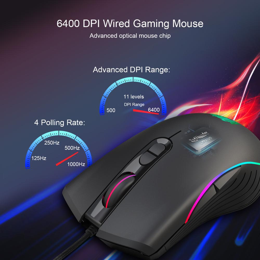RedThunder Gaming Mouse Wired, 7 Programmable Butt... – Grandado