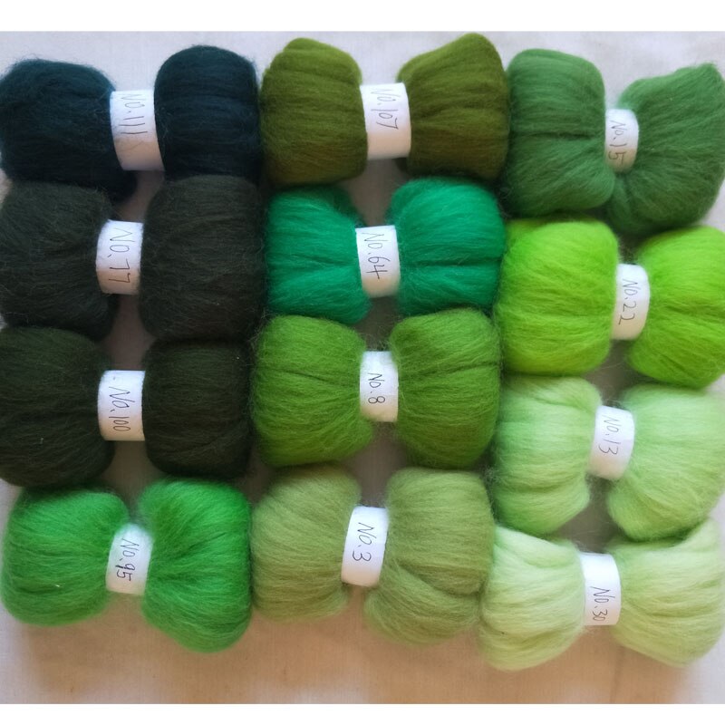 13 Kleuren Wol Fibre Roving Naaien Voor Naaldvilte... – Vicedeal