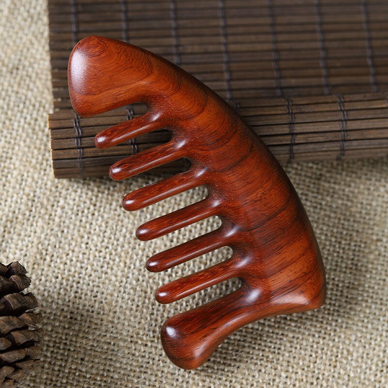Natural sandalwood meridian massage comb household... – Vicedeal