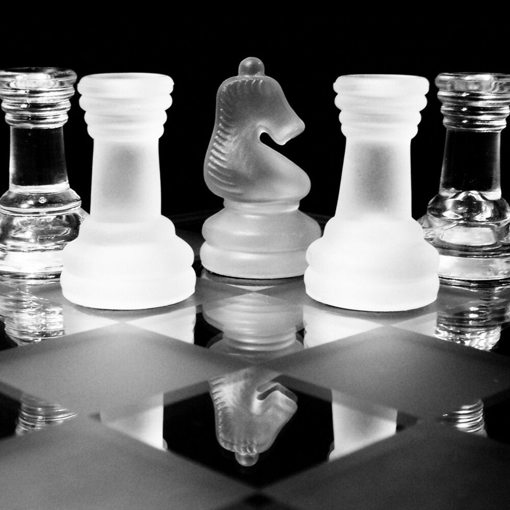 K9 Glass Chess Luxury International Chess Game Int... – Vicedeal