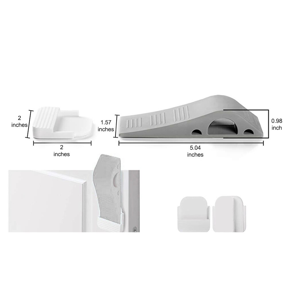 Deurstopper Antislip Deurstopper Wig Houder Decora... – Grandado