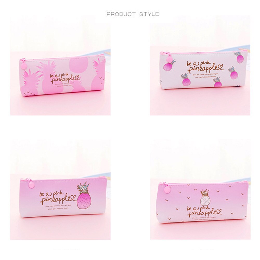 Cute pineapple pencil case cute pencil school case... – Vicedeal