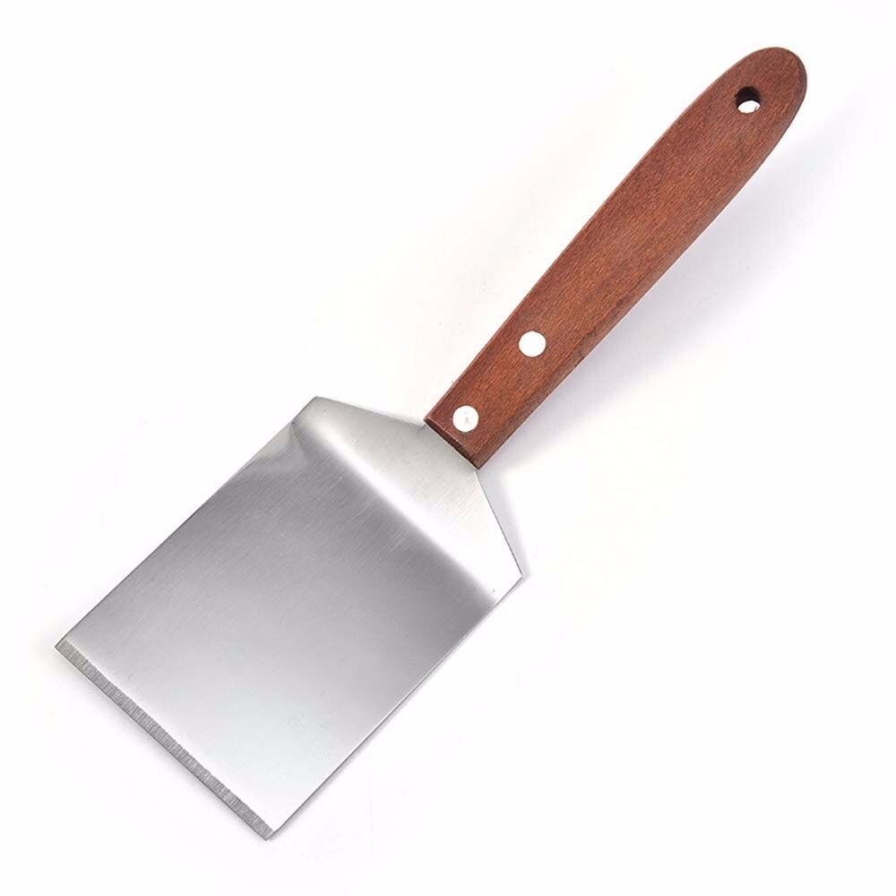 Stainless Steel Spatula with Wood Handle Small Squ... – Grandado