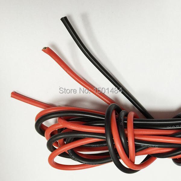 10 AWG 10AWG Gauge Silicone Wire cable 1M Flexible... – Vicedeal