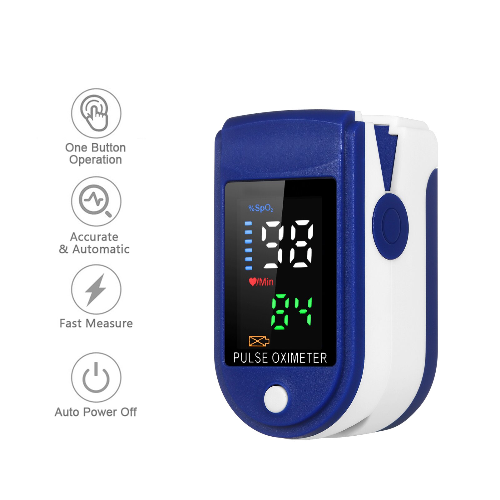 Fingertip Pulse Oximeter Blood Oxygen Saturation M... – Vicedeal