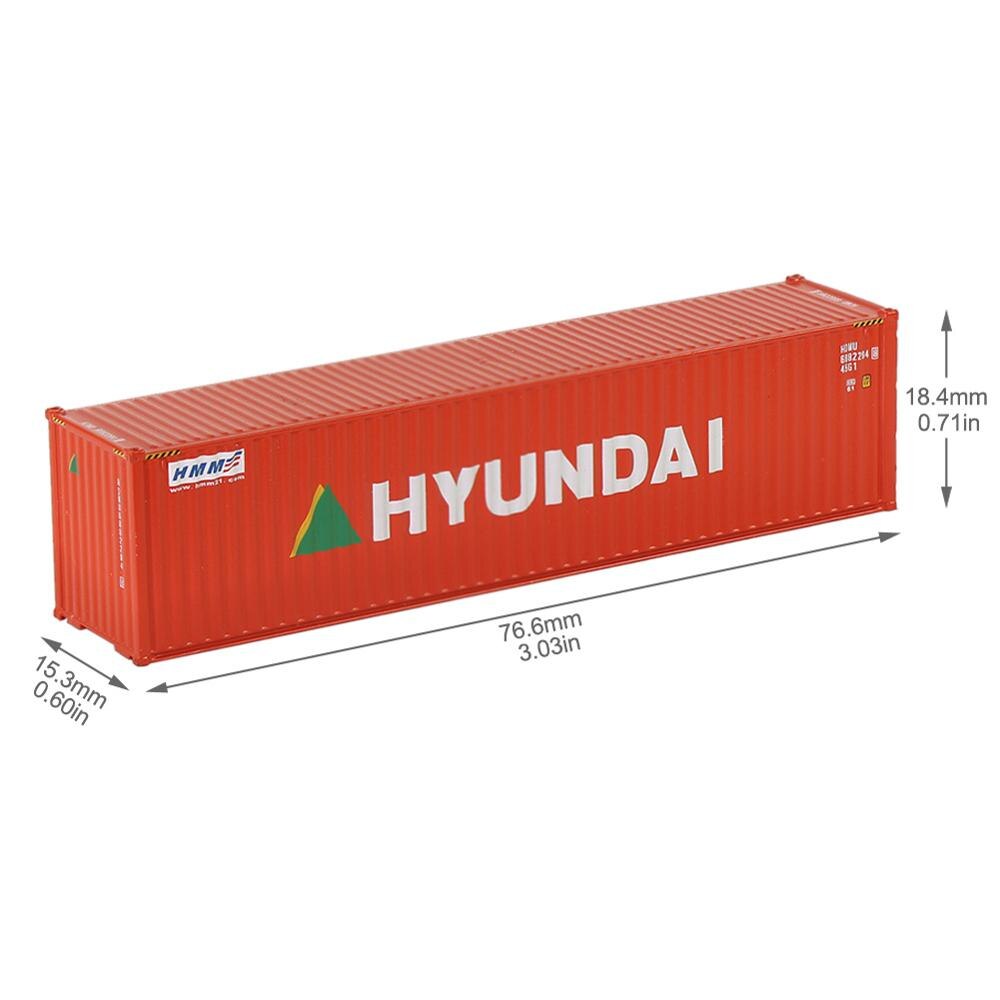 2pcs 40ft Containers 1:150 Container met Magneet V... – Vicedeal