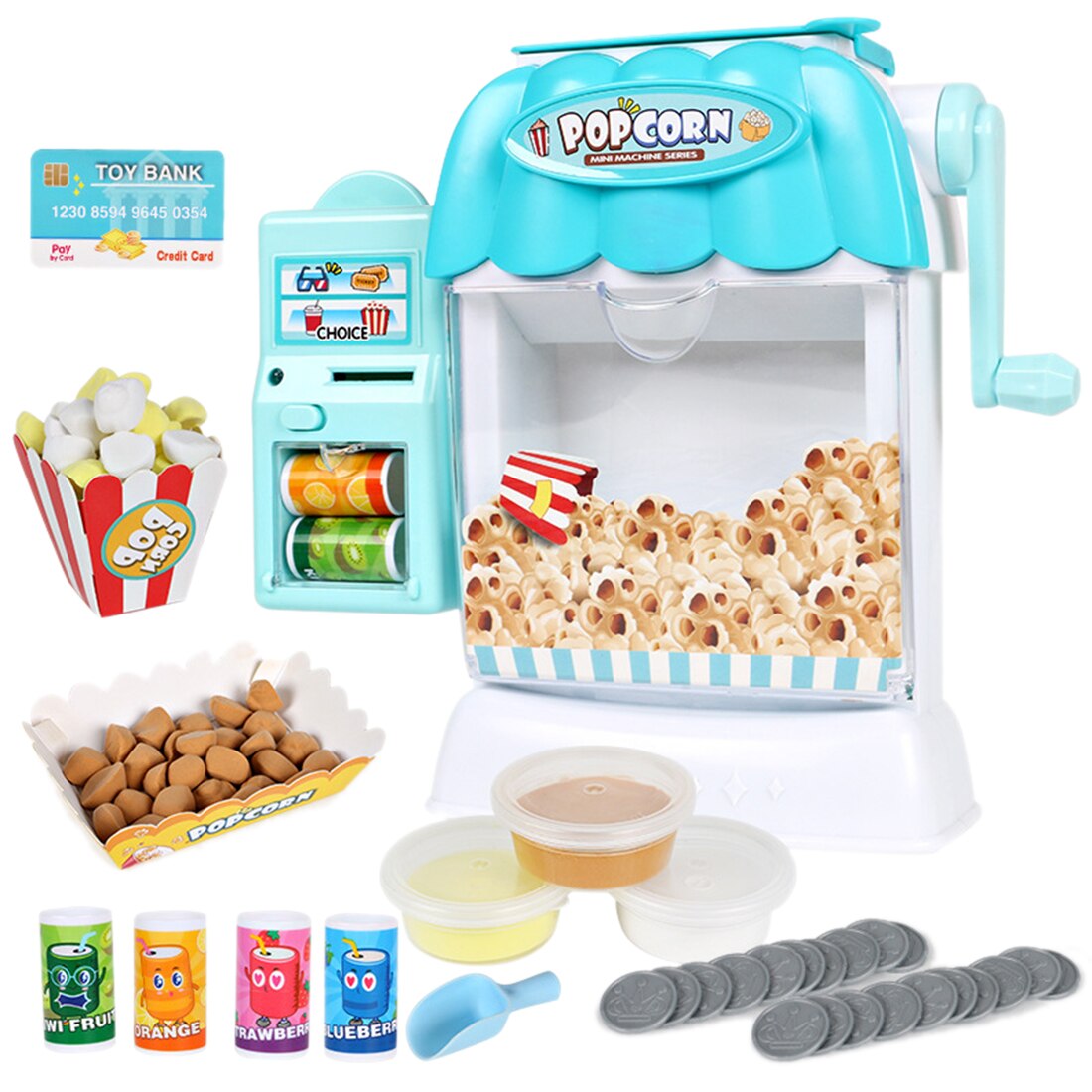 Children Plastic Popcorn Maker Toys Simulation Bev... – Grandado