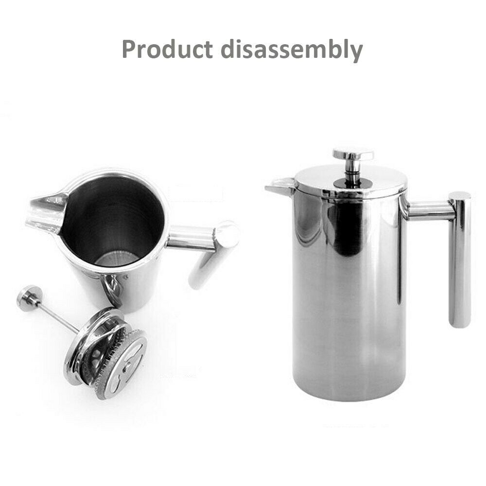 Franse Pers Koffie Pot Barista Rvs Cafetieres Koff... – Vicedeal