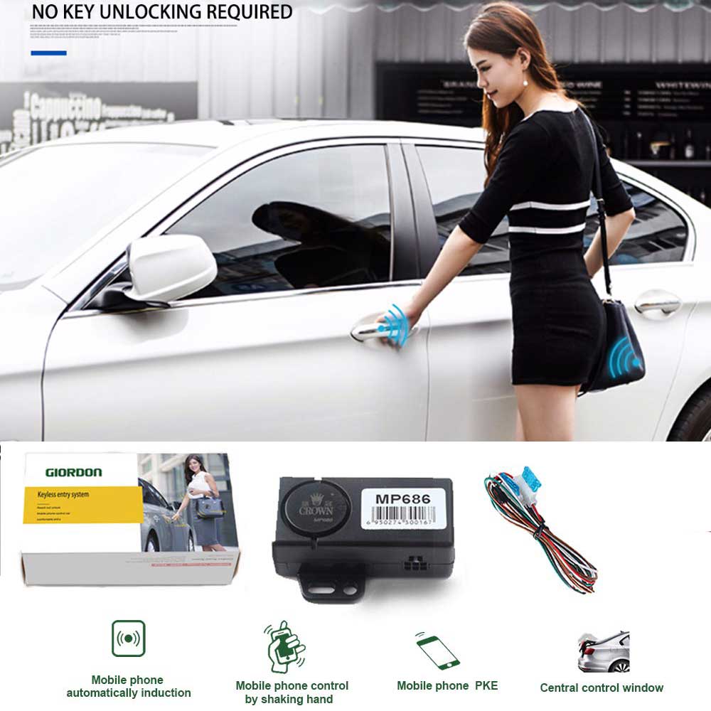 Keyless Entry Auto Alarm Systeem Pke Smart Key Aut... – Vicedeal