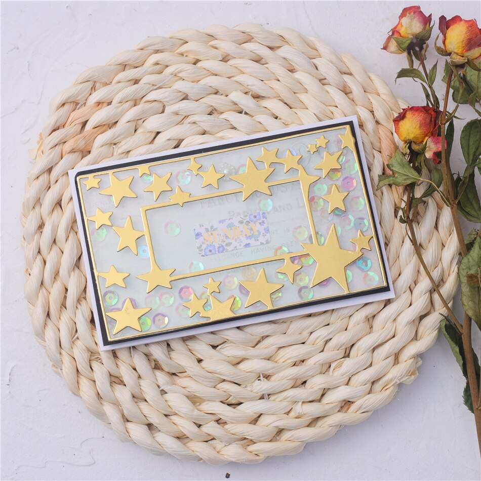 InLoveArts Stars Frame Metal Cutting Dies Paper Cr... – Grandado