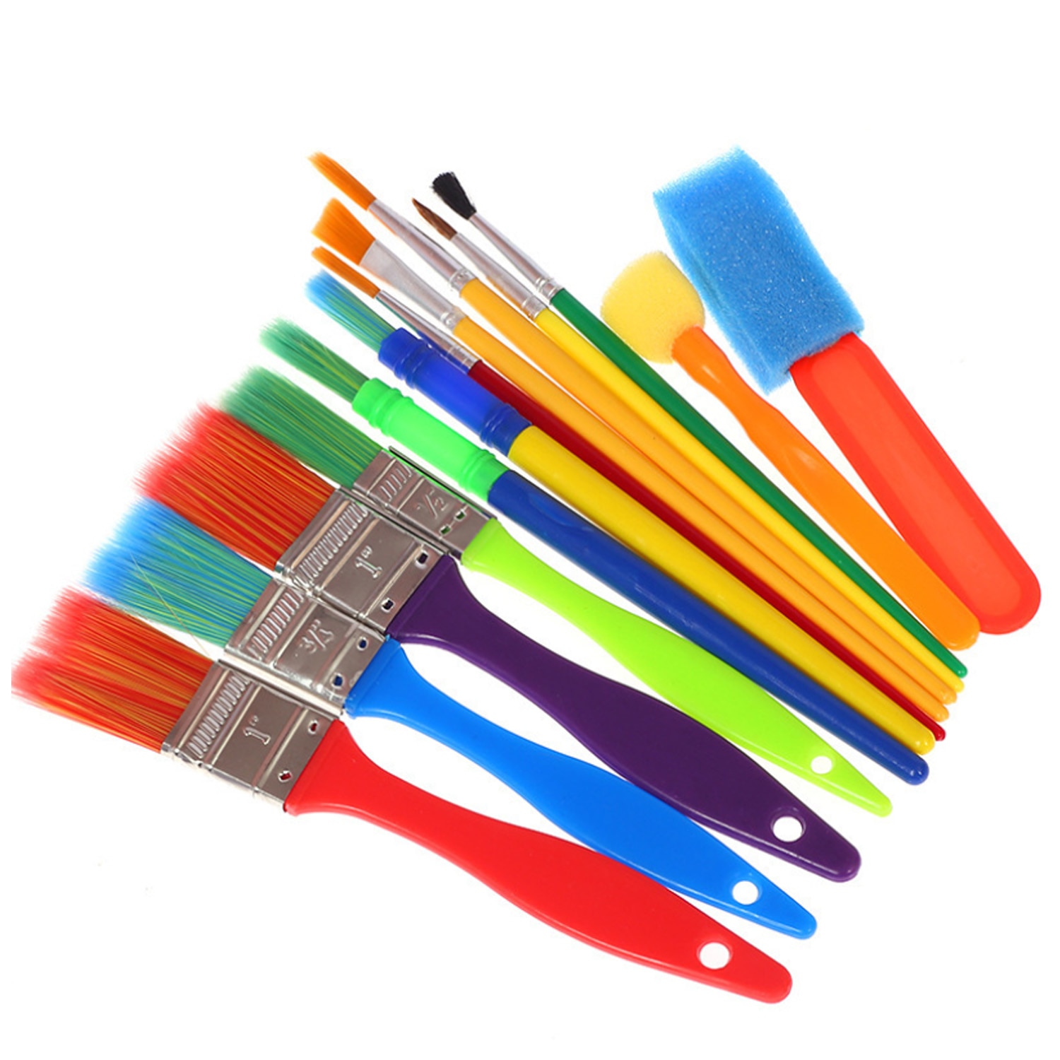 Children Painting Tool Kits 15pcs Art Paint Brushe... – Grandado