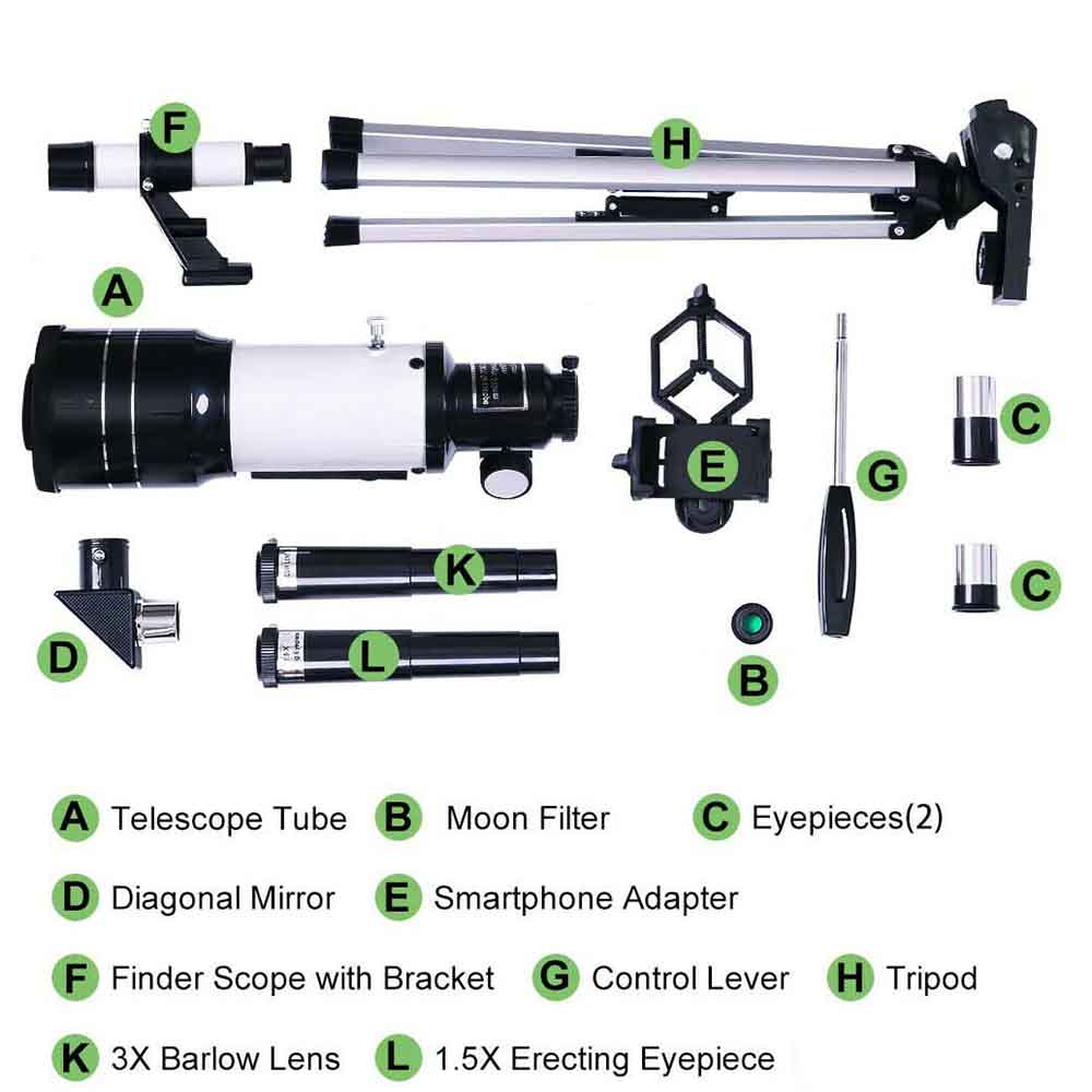 F30070 Astronomical Telescope with Star Finder HD ... – Grandado