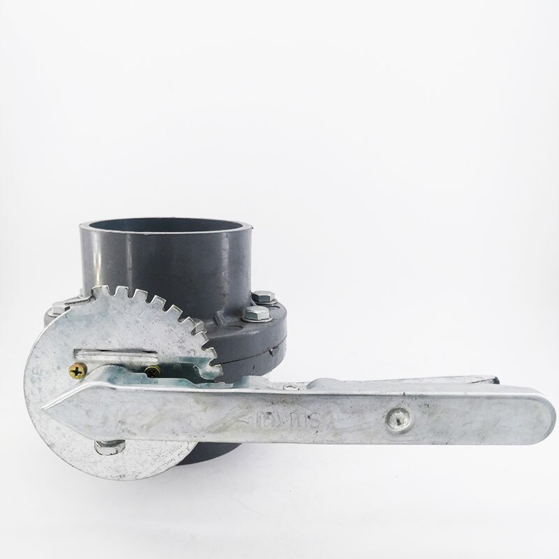 PVC butterfly valve socket type disc valve DN 90 M... – Grandado