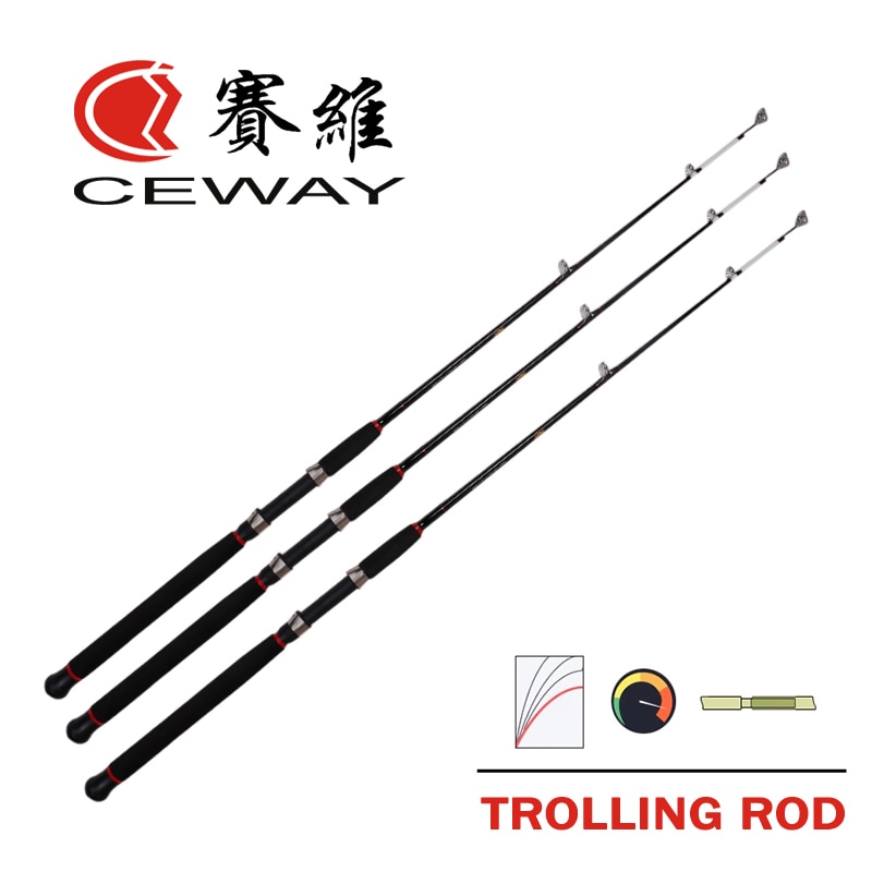 Carbon Fishing Rods Hard Trolling Rod Fish Troll U... – Grandado