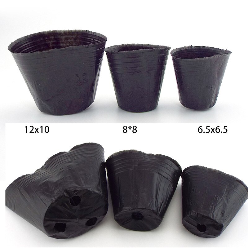 Plastic Grow Garden Pots 6 8 12cm Plant Flower Gro... – Grandado