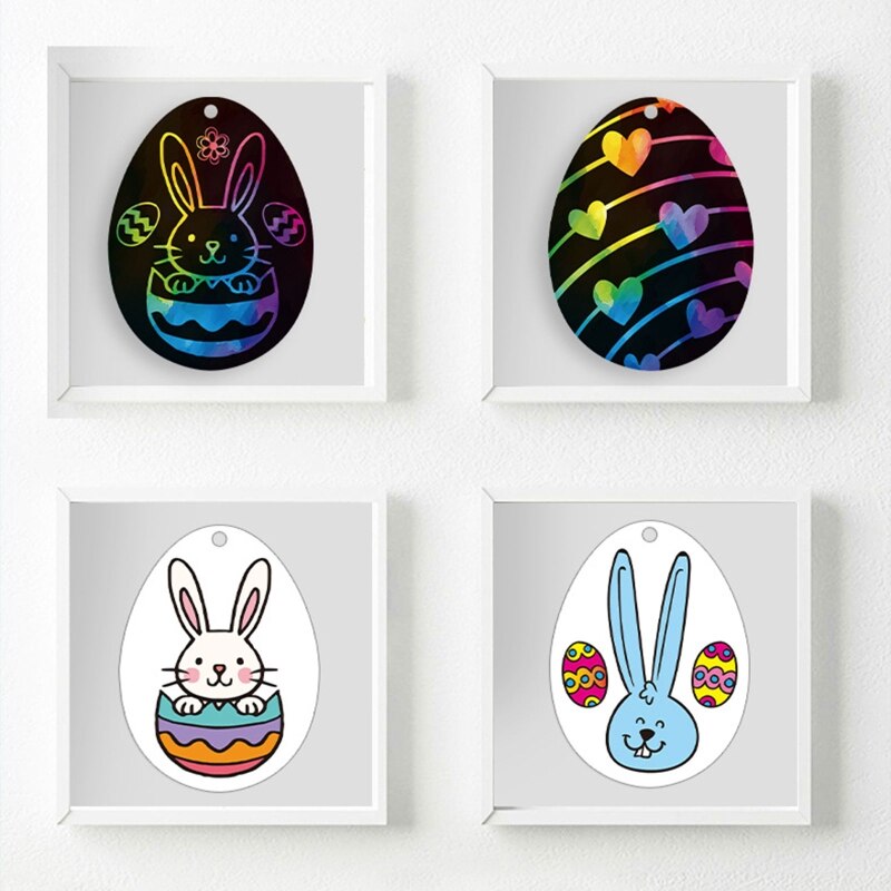 Scratch Paper Art Crafts Cartoon Theme Painting Ki... – Grandado