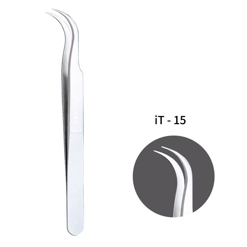 MECHANIC Stainless Steel Precision Tweezers Curved... – Vicedeal