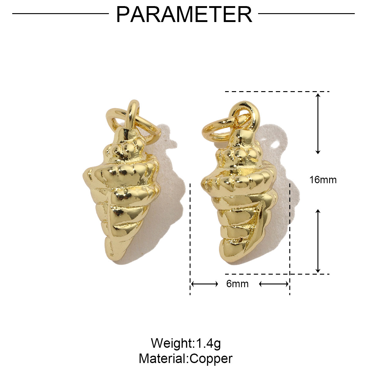 3 stk/parti trendy kobber jordbær blæksprutte char... – Vicedeal