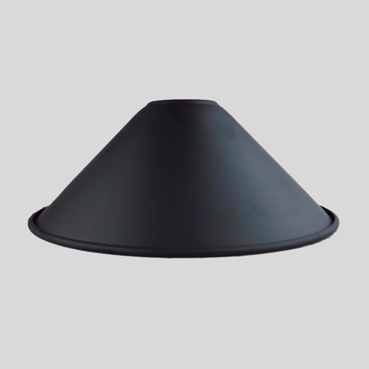 iron black lamp shade D220mm*H85mm E27 iron lampsh... – Grandado