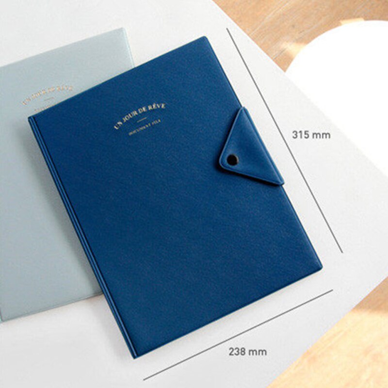 4 Colors A4 Waterproof PVC File Folder Paper Bill ... – Grandado