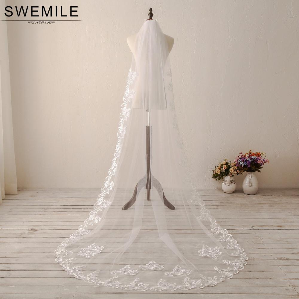 SWEMILE Voile Mariage 3M Kant Kathedraal Bruiloft ... – Grandado