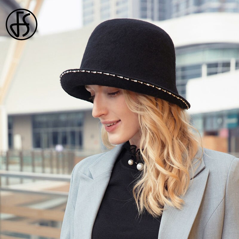 Fs Vintage Winter Hoeden Voor Vrouwen Wolvilt Bred... – Vicedeal