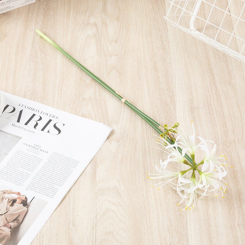 1PC Beautiful Red Spider Lily Stems Artificial Hig... – Grandado