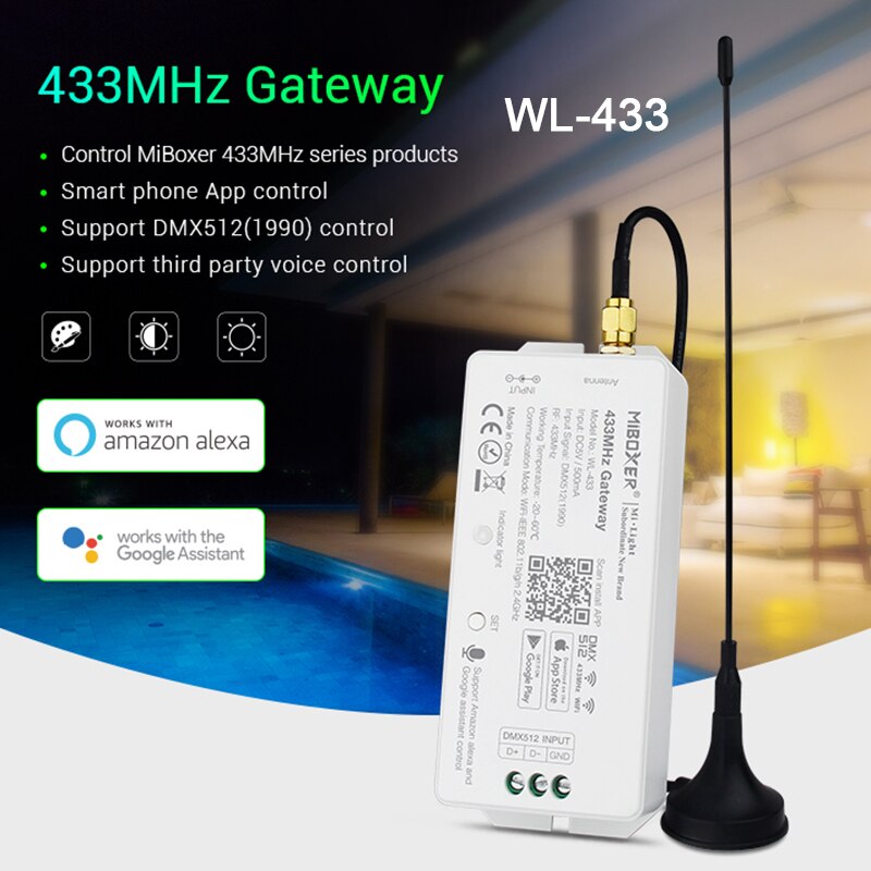 WL-433 Miboxer 433Mhz Gateway DC5V/500mA Wifi Rf D... – Vicedeal