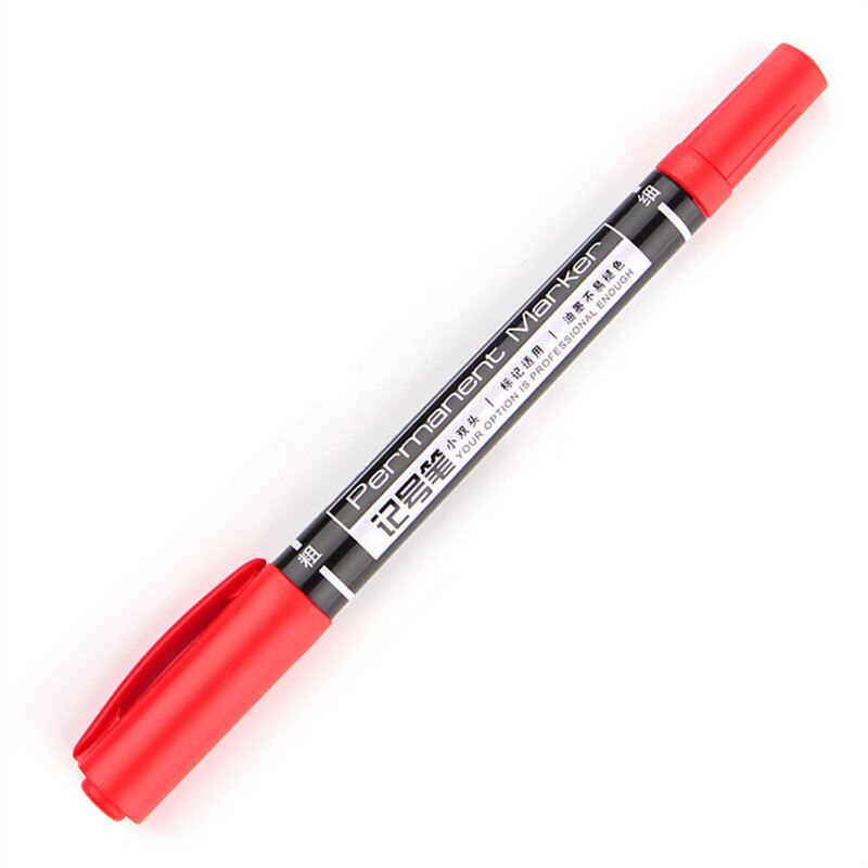 Waterproof permanent dual tip 0.5/1.0 mm Nib Black... – Grandado