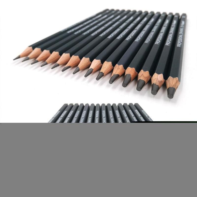 14pcs/Set Wood Black Sketch Pencil Pencil Art Grap... – Grandado