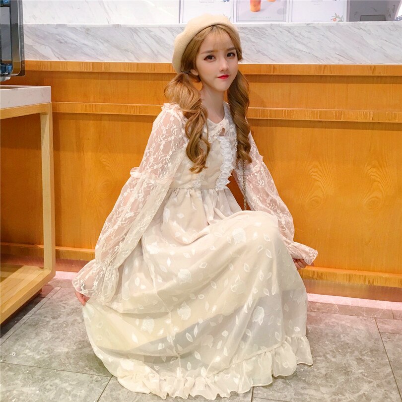 Sweet princess lolita suit female temperament lace... – Grandado