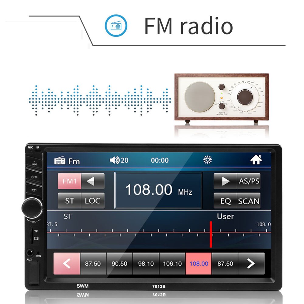 AUTO 7 "HD Touchscreen 2 Din Auto Radio Für C... – Vicedeal