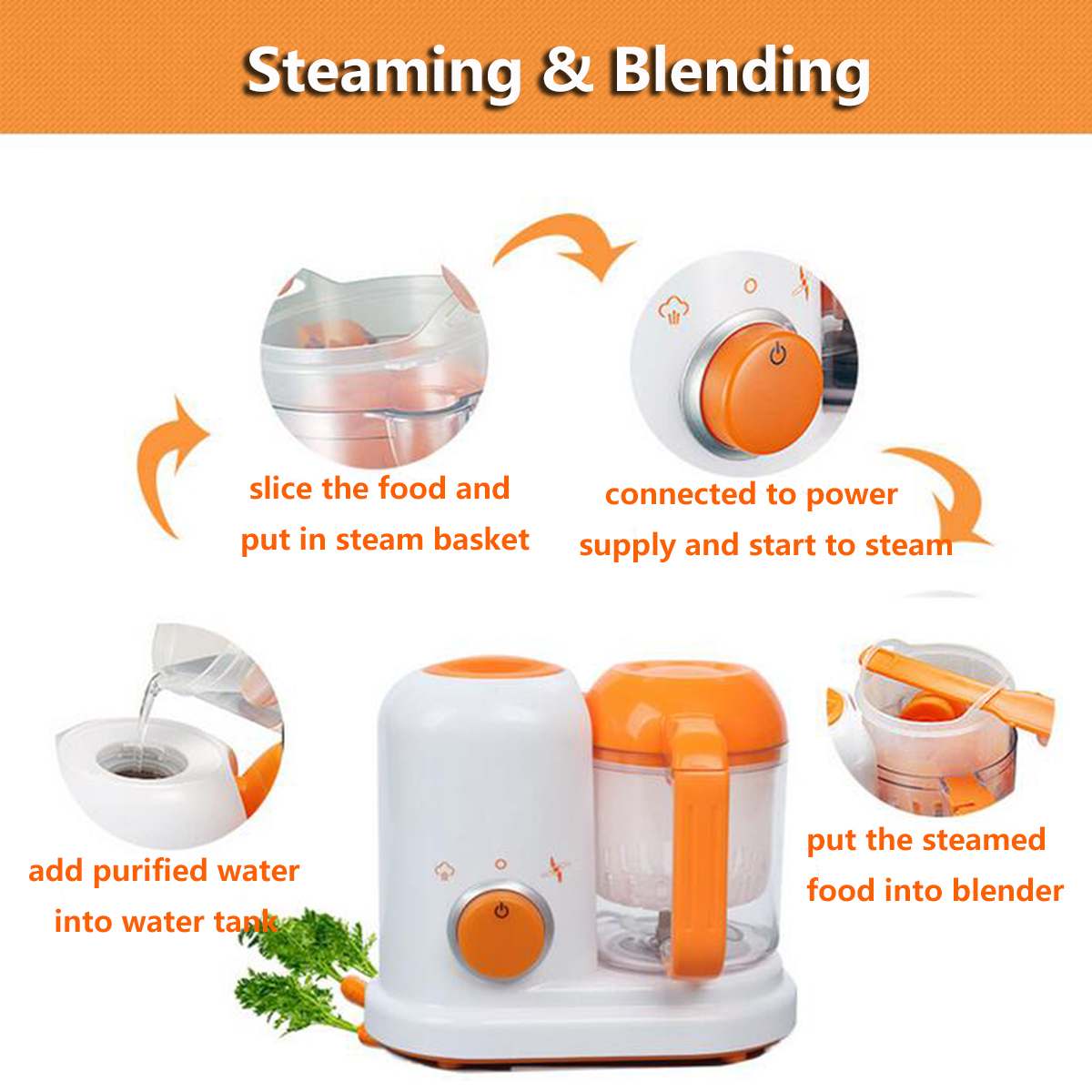 Baby Feeding Food Maker Electric Toddler Blenders ... – Vicedeal