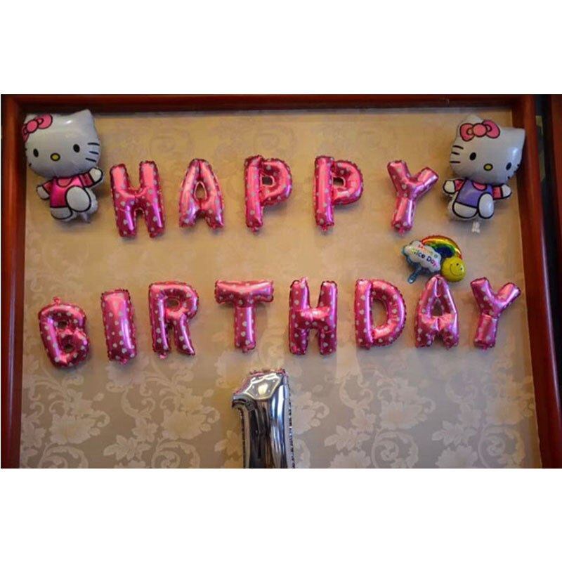 13PCS Multicolor Letters HAPPY BIRTHDAY Foil Ballo... – Vicedeal