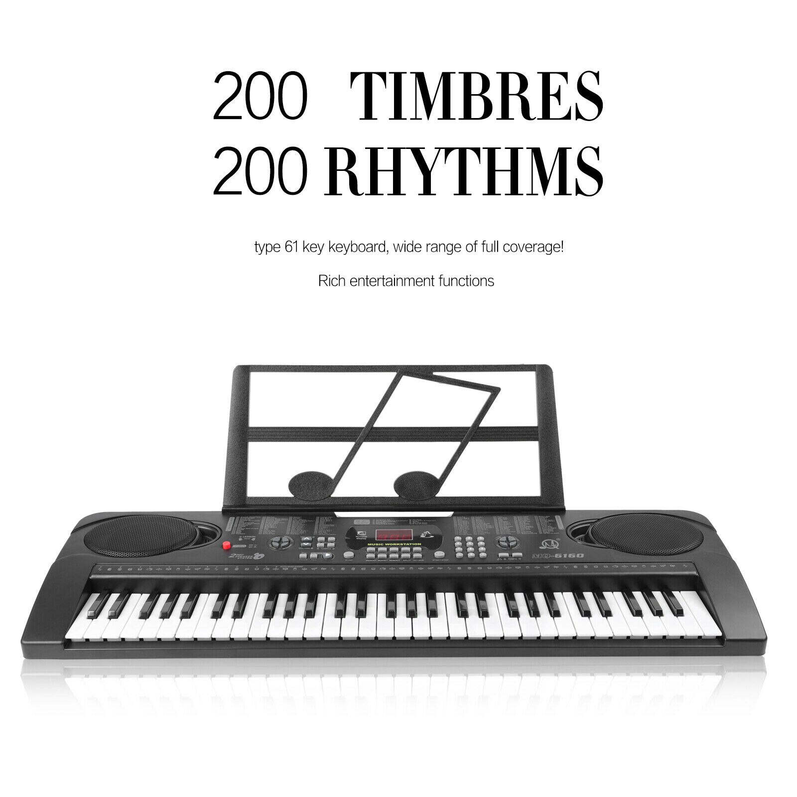 61 Keys Electronic Piano Keyboard Organ with Micor... – Grandado