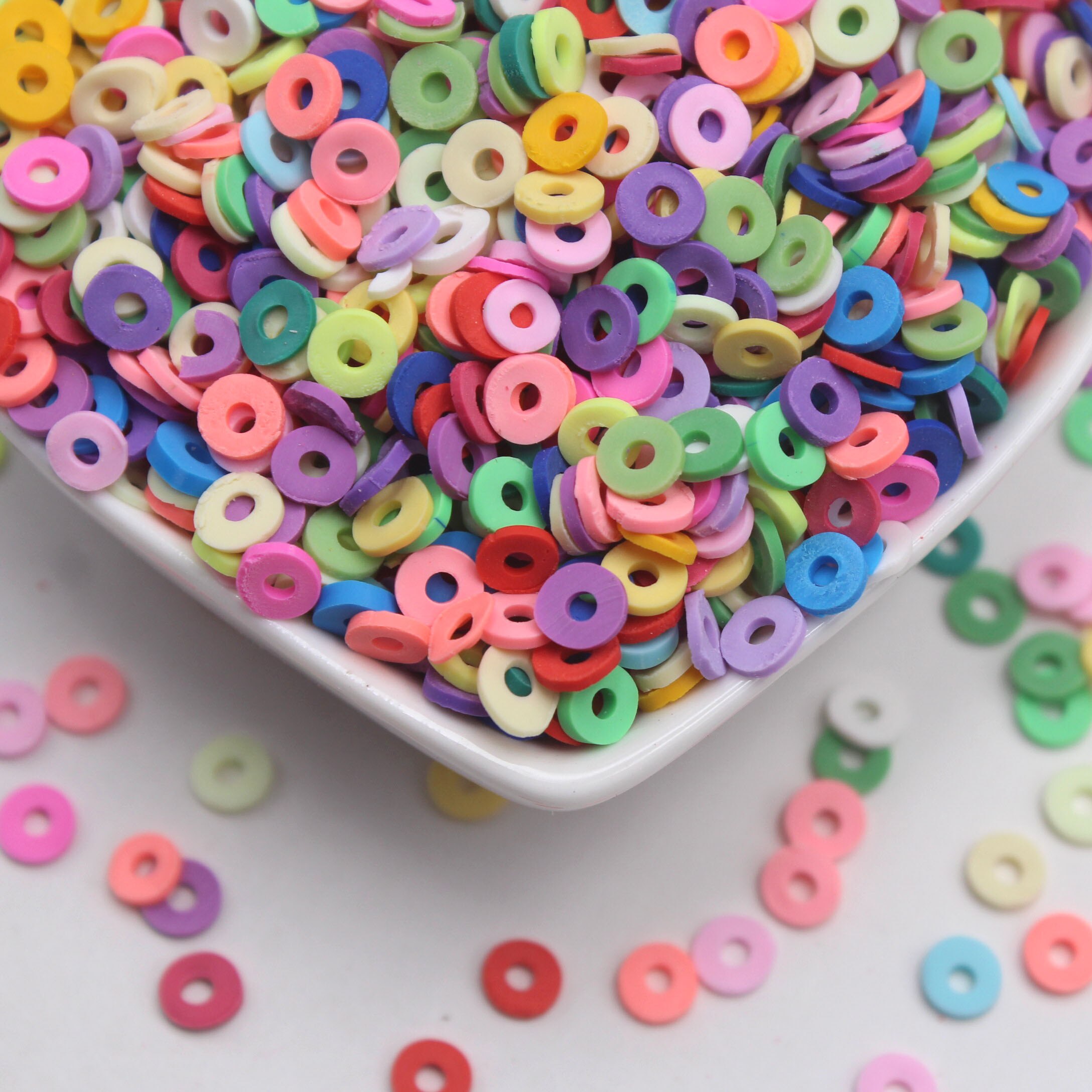 100g/Lot DIY Accessories 5mm Pastel Hollow Circle ... – Grandado